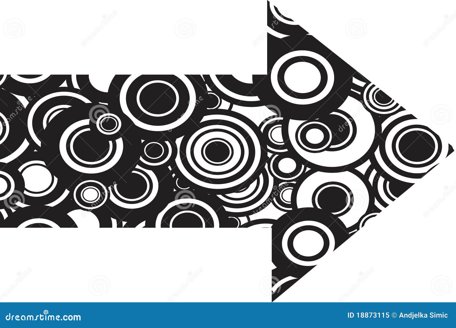 Abstract arrow stock vector. Illustration of circle, direction - 18873115