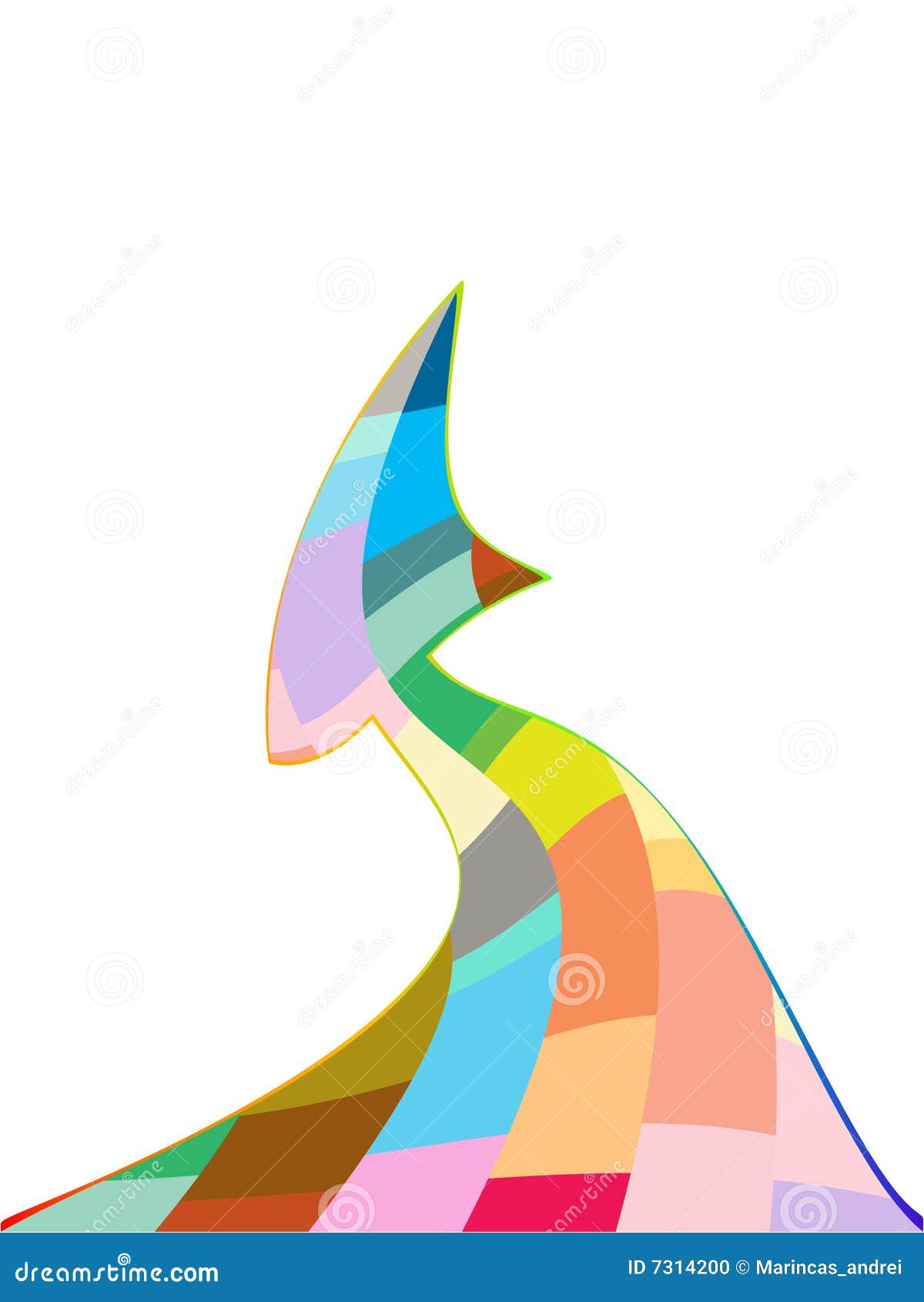 Abstract arrow stock vector. Illustration of move, ascend - 7314200