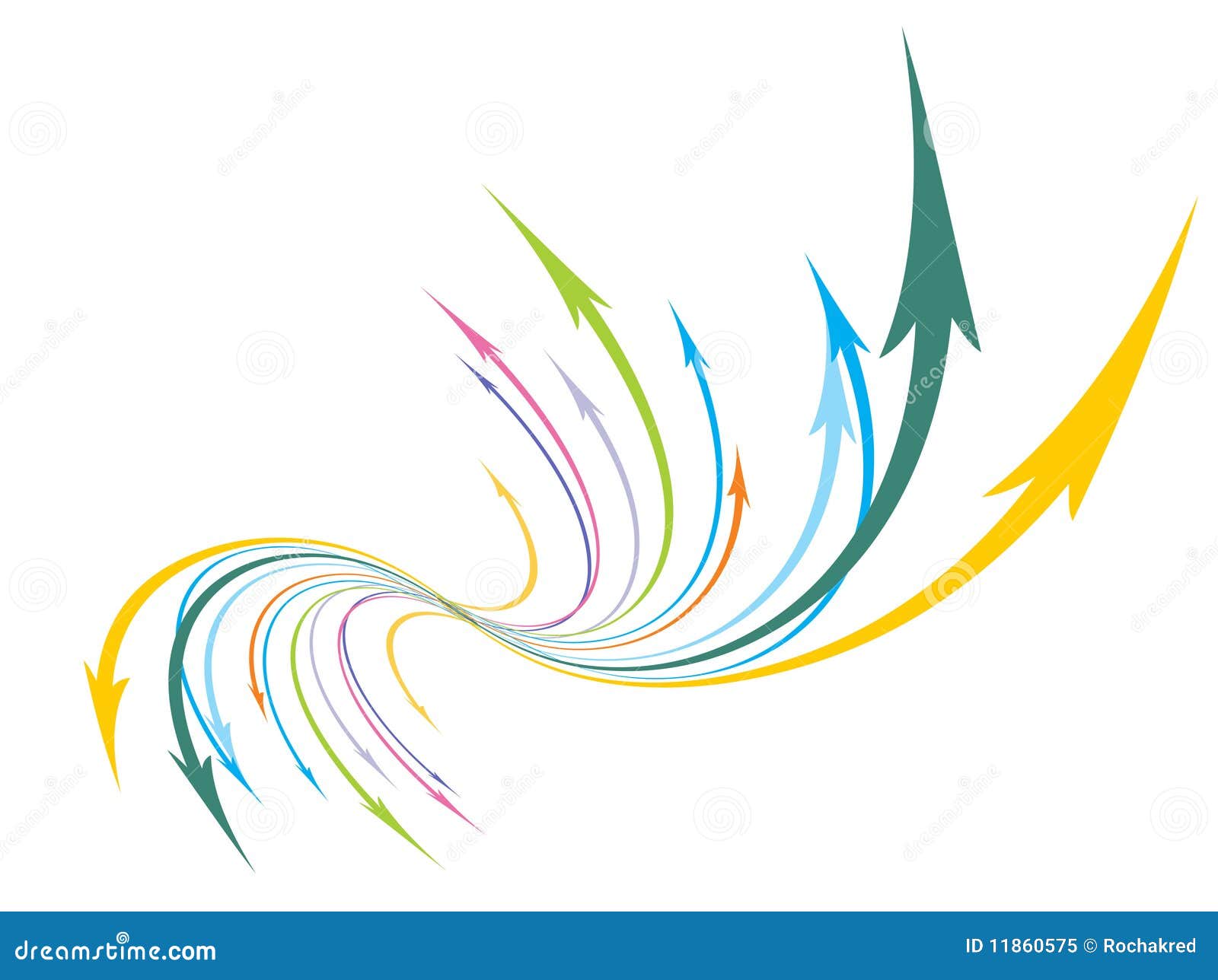 Abstract arrow background stock vector. Illustration of concept - 11860575