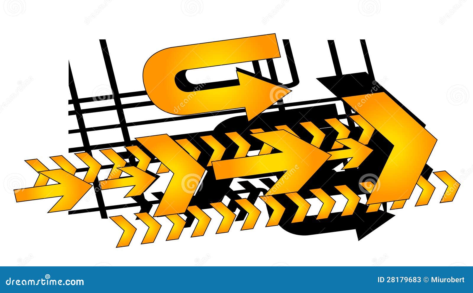 Abstract Arrow Directions stock vector. Illustration of gradient - 28179683