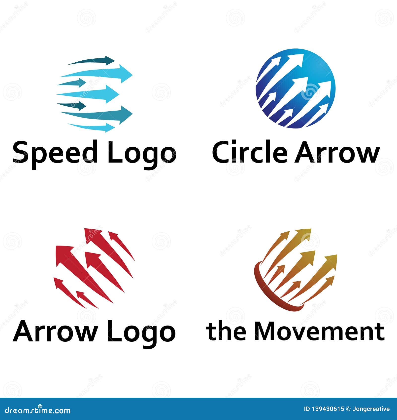 Abstract Arrow Financial and Technology Logo Isolated Stock Vector ...