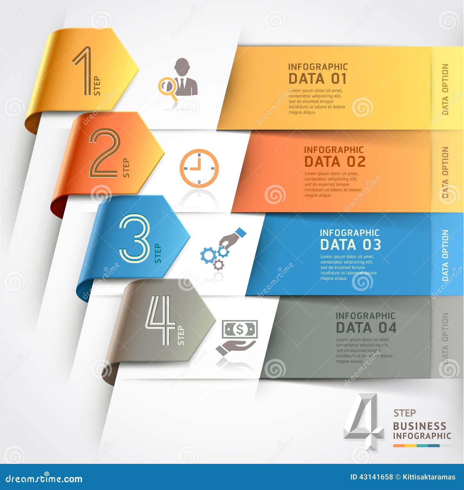 Abstract Arrow Infographics Template. Stock Vector - Illustration of ...