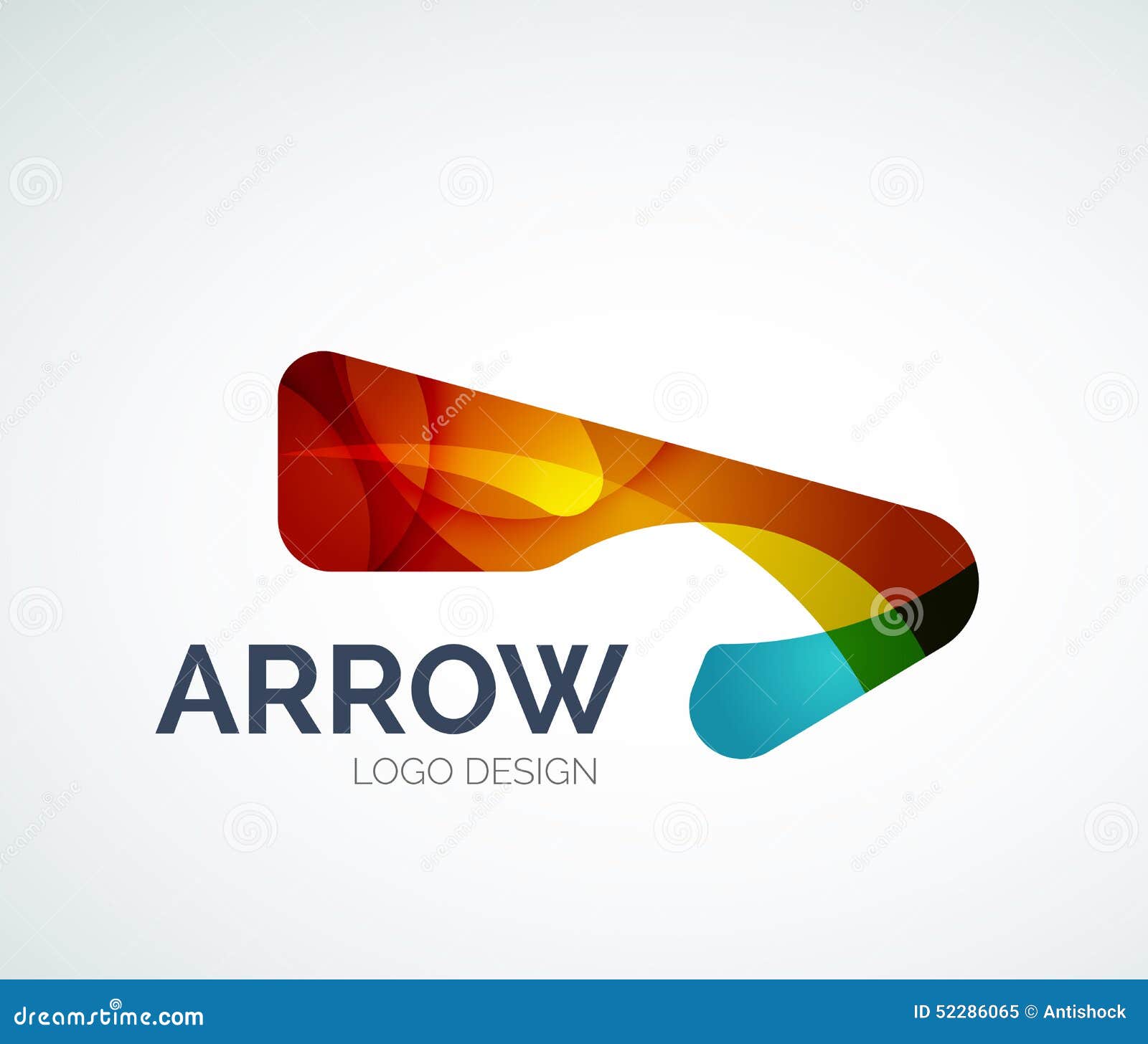 Abstract arrow logo design stock vector. Illustration of branding ...