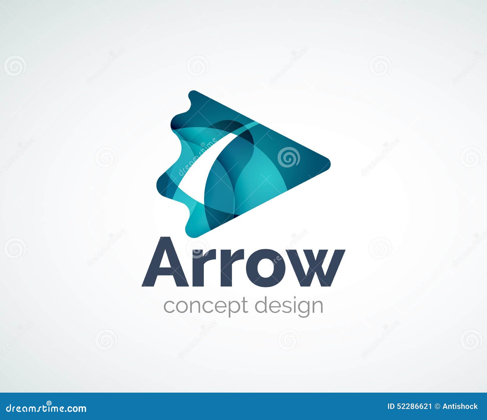 Abstract arrow logo design stock vector. Illustration of download ...