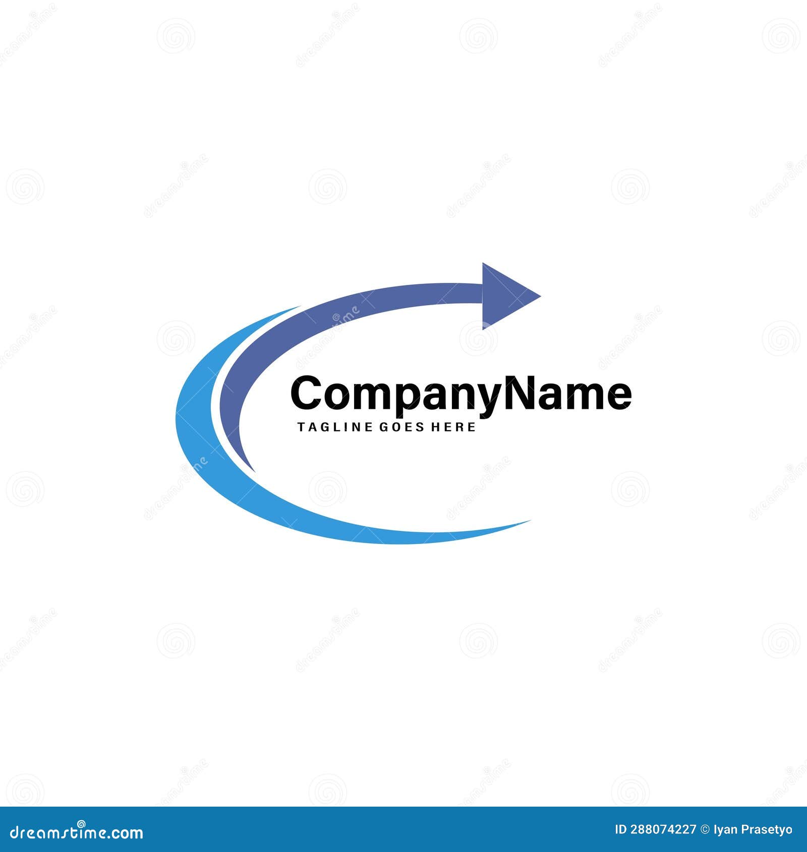 Abstract Arrow Logo Design Template Stock Illustration - Illustration ...