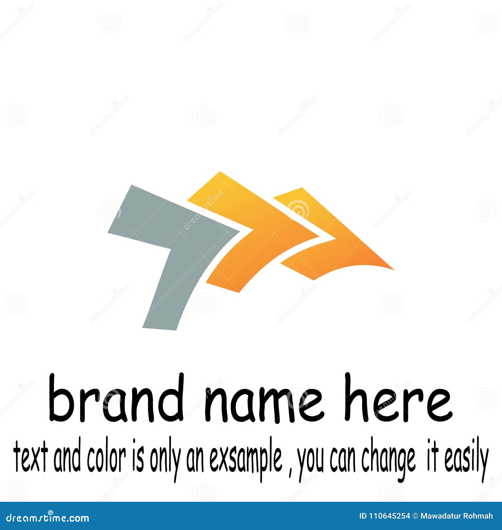 Abstract arrow logo vector stock vector. Illustration of color - 110645254