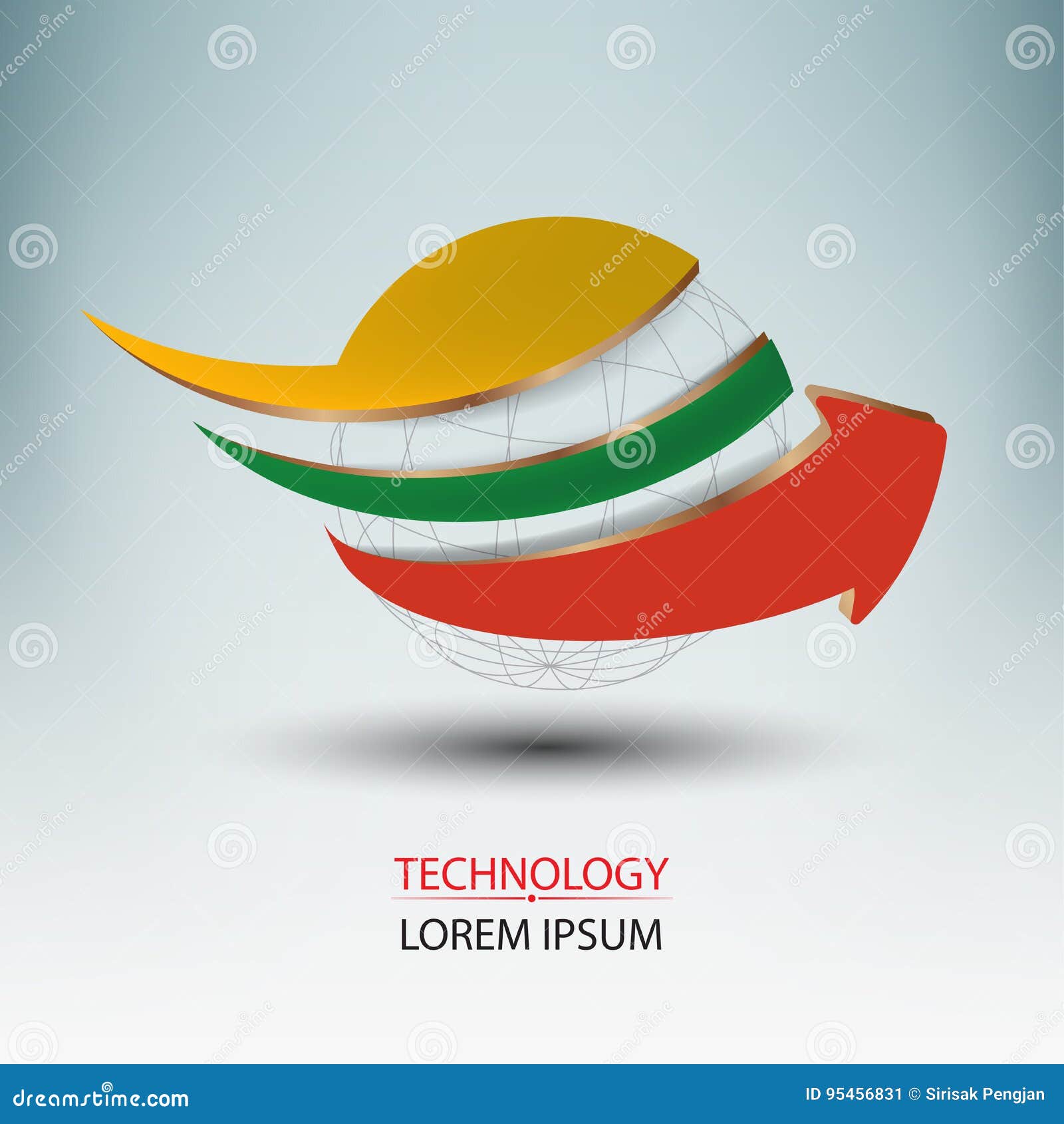 Abstract Arrow Network Logo and Technology Concept Design Stock ...