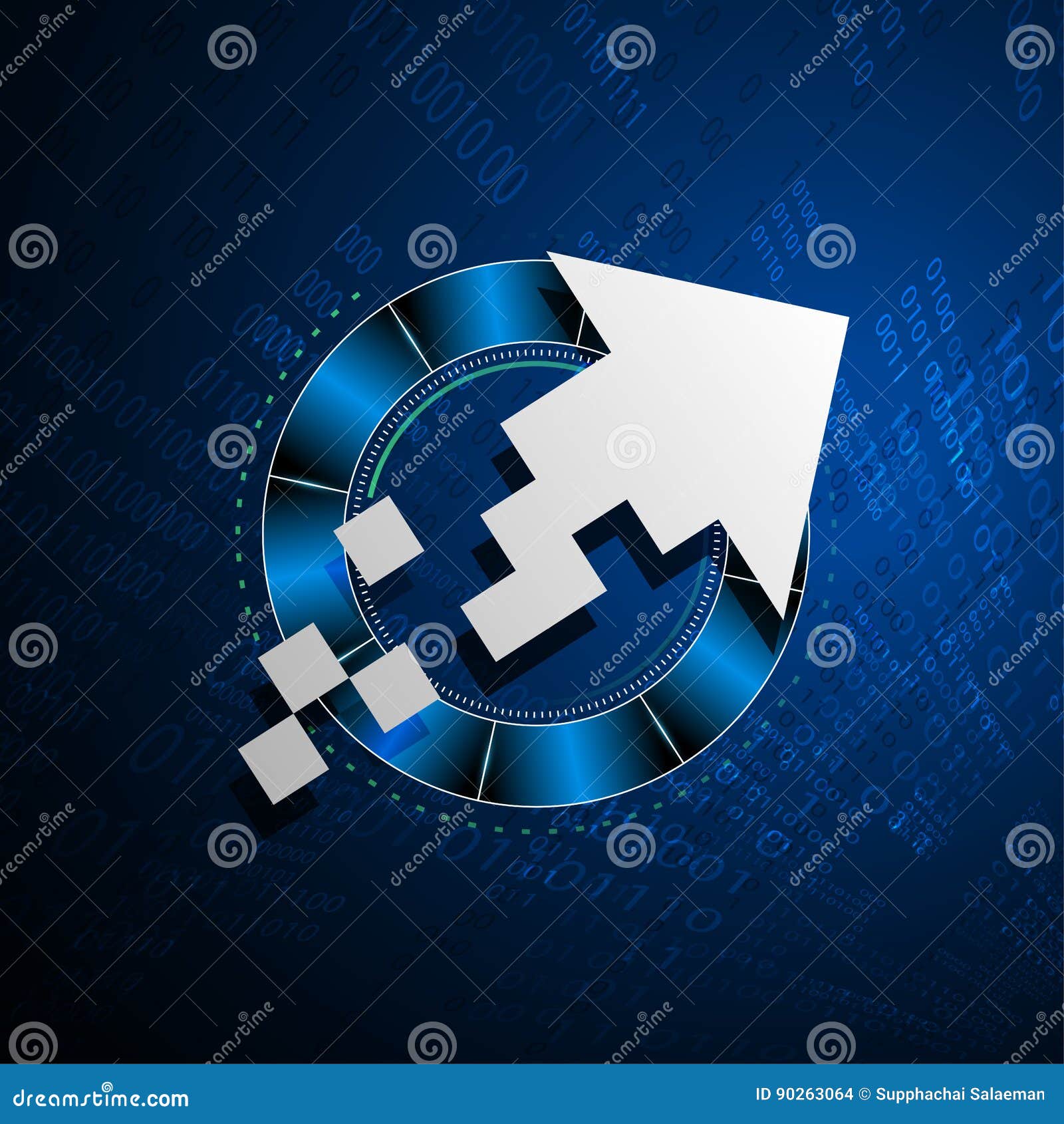 Abstract Arrow Raise Up Technology Innovative Concept Background Stock ...