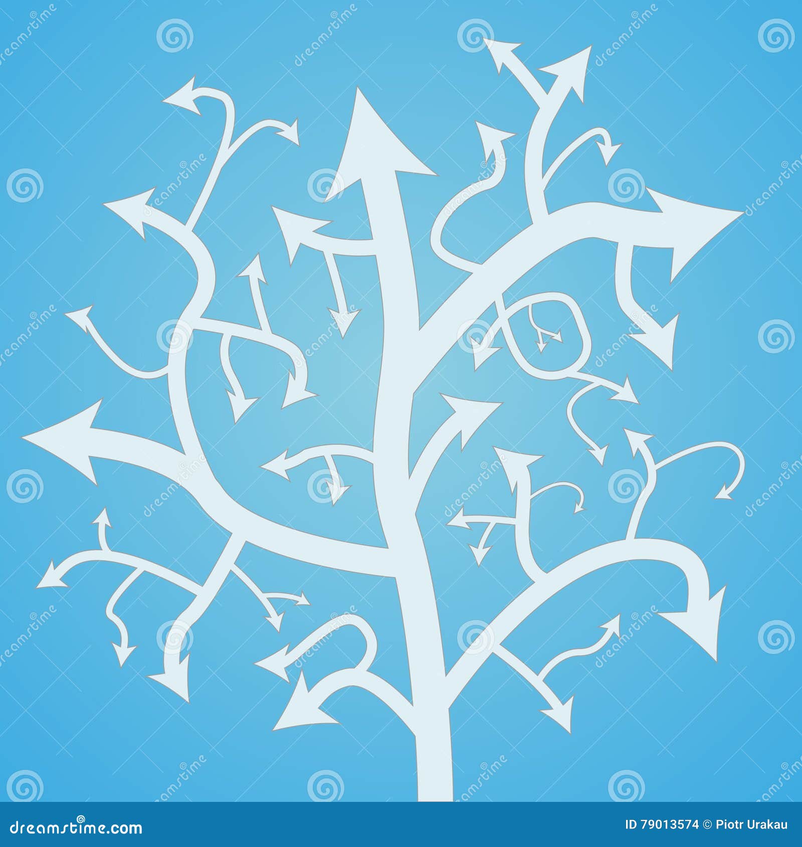 Abstract arrow tree stock vector. Illustration of reach - 79013574