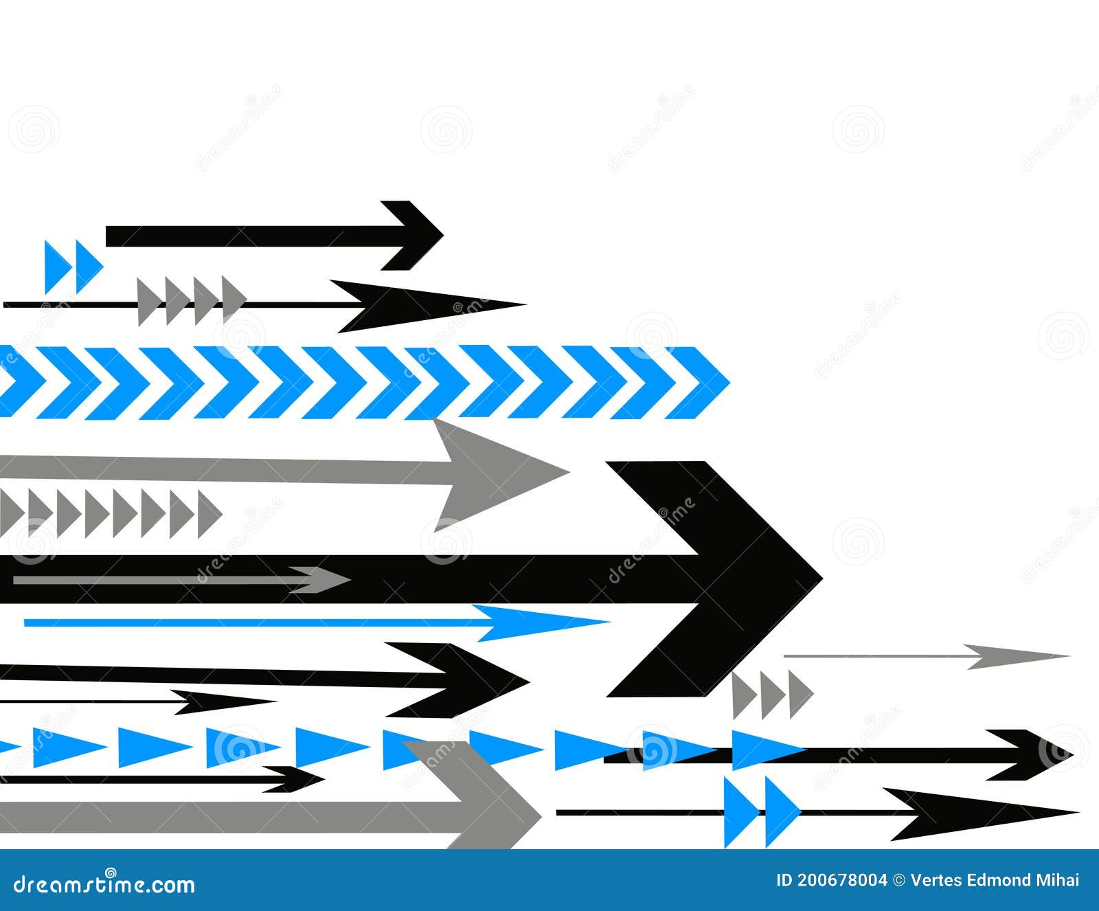 Abstract Arrow Vector Illustration Stock Vector - Illustration of sign ...