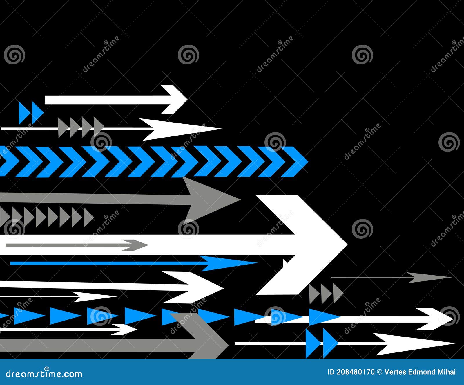 Abstract Arrow Vector Illustration Stock Vector - Illustration of arrow ...