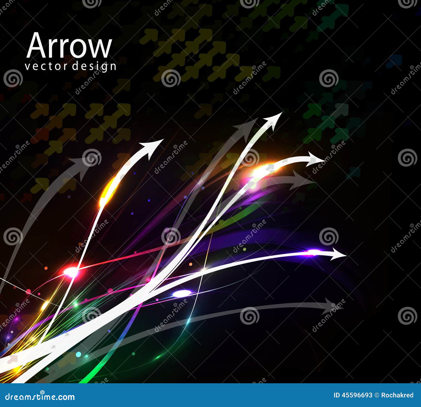 Abstract arrow wave stock vector. Illustration of decorative - 45596693