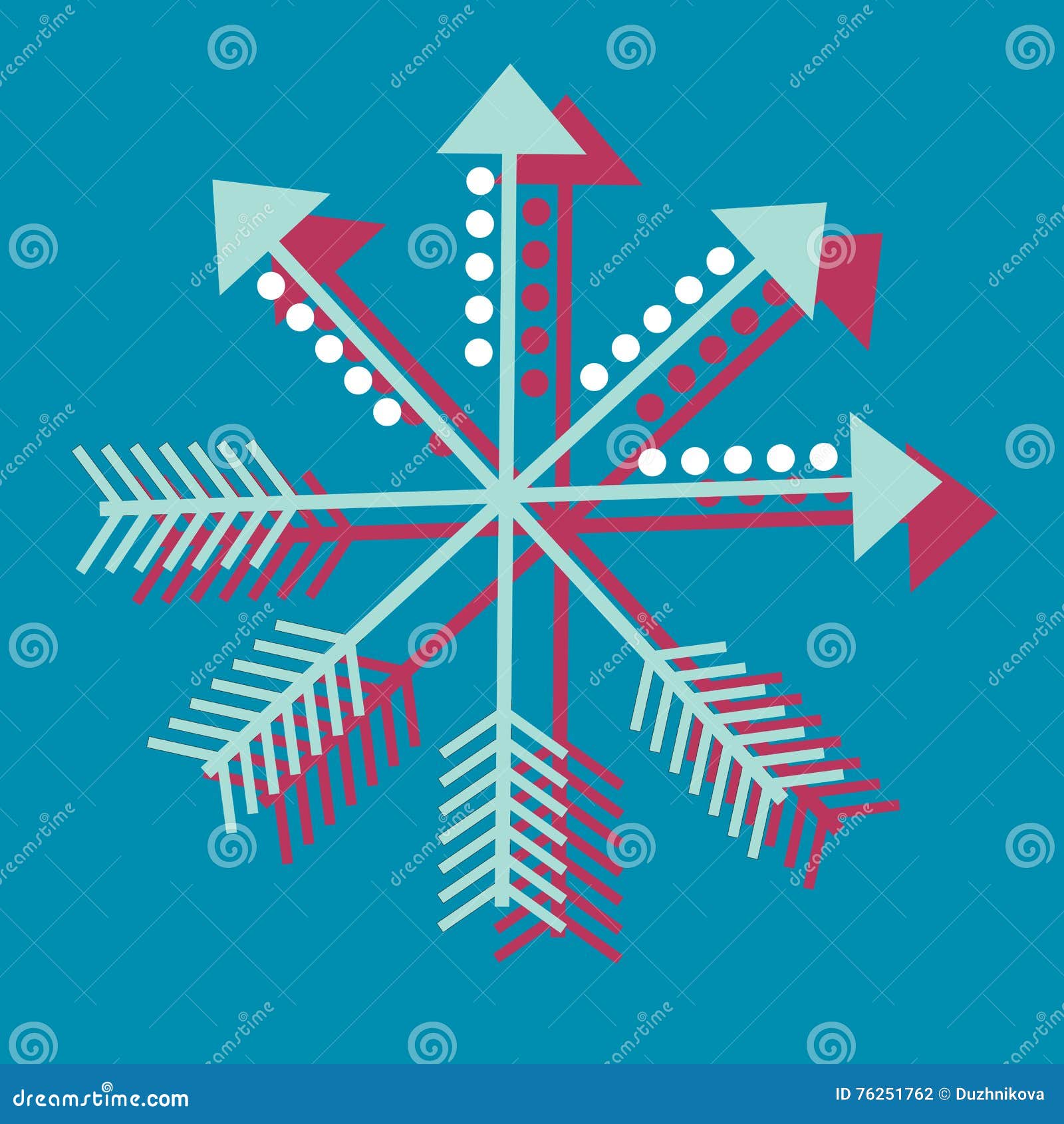 Abstract Arrows in Different Directions Stock Vector - Illustration of ...