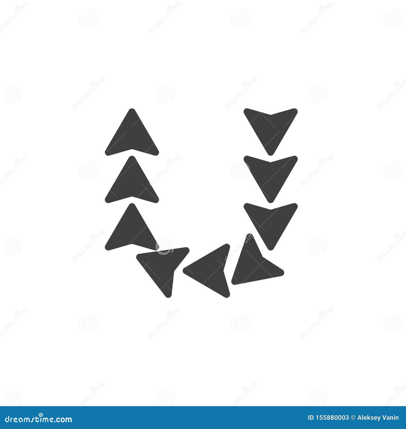 Arrows Direction. Road Signs For Street Or Highway Traffic Navigation ...