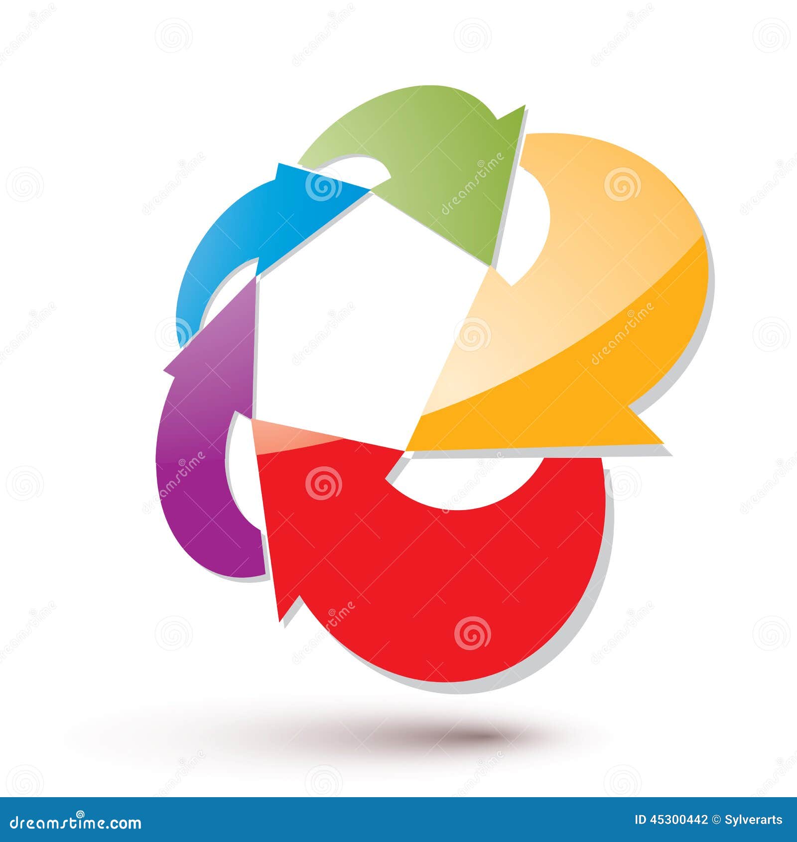 Abstract Arrows Vector Symbol Graphic Design Element Stock Vector
