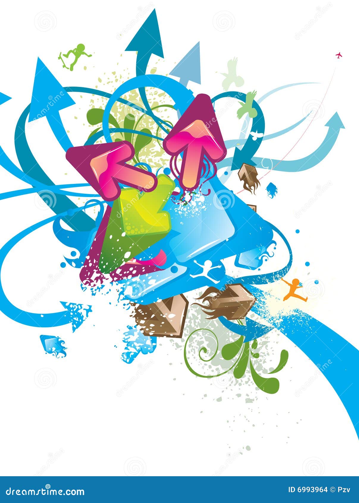 Abstract Arrows1 stock illustration. Illustration of background - 6993964