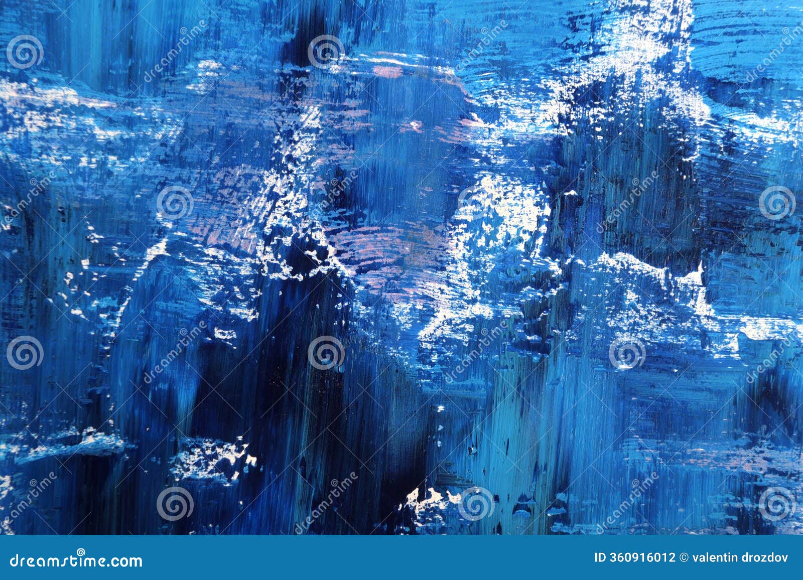 Abstract Art Background in Blue and Black Stock Photo - Image of winter ...