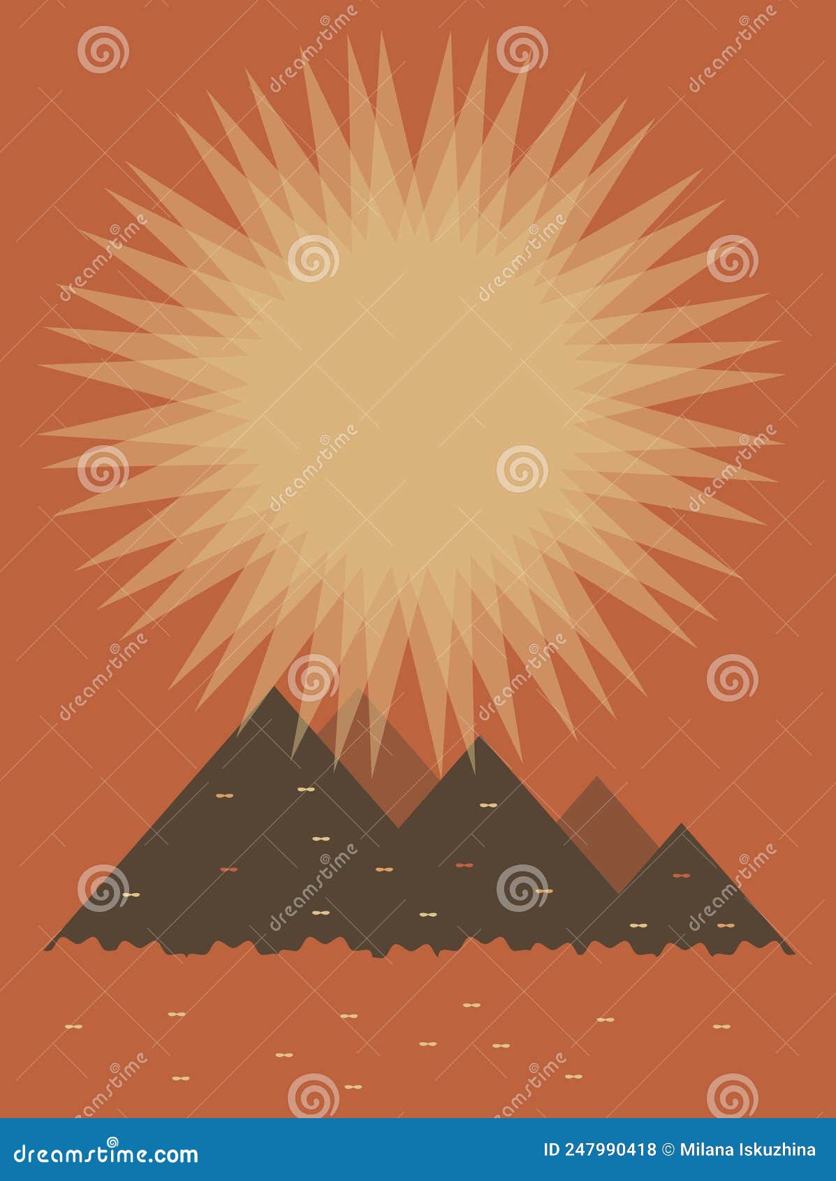 Abstract Art Background with Geometric Form Vector. Stock Vector ...
