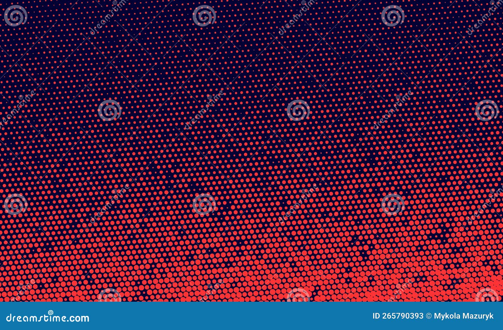 Abstract Art Background with Halftone Red Dots in Chaos Stock Vector ...