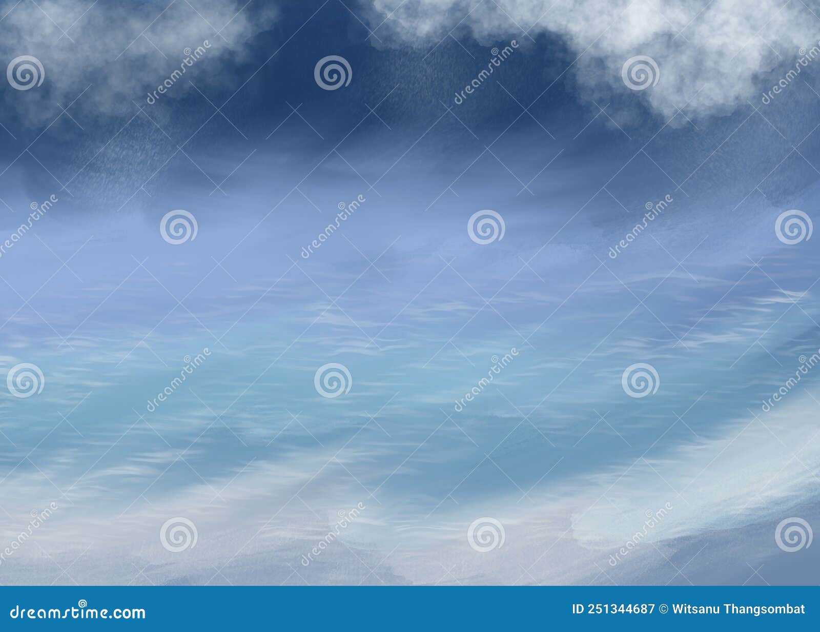 Abstract Art Background. Multi Color Ocean Stock Illustration ...