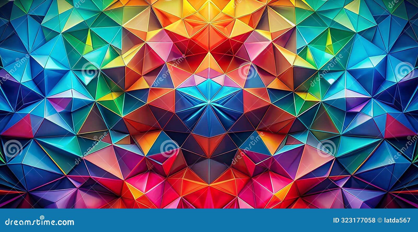 Abstract Art Background Triadic Color Palette Using Complex Geometric ...