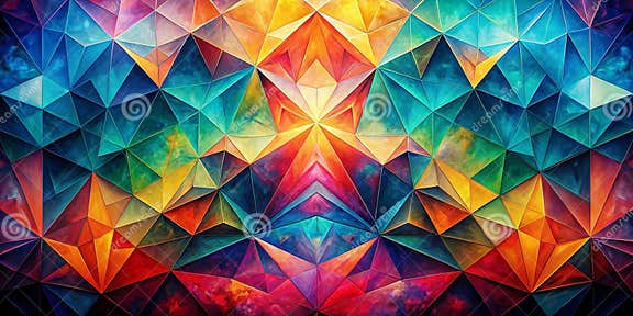 Abstract Art Background Triadic Color Palette Using Complex Geometric ...