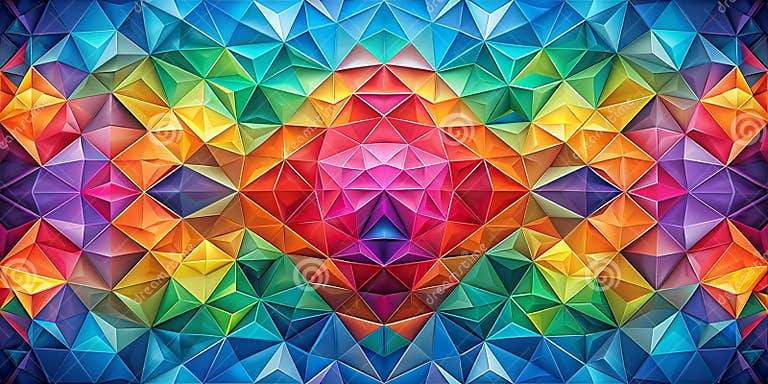 Abstract Art Background Triadic Color Palette Using Complex Geometric ...