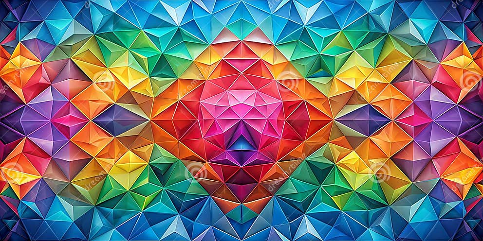 Abstract Art Background Triadic Color Palette Using Complex Geometric ...