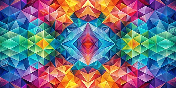 Abstract Art Background Triadic Color Palette Using Complex Geometric ...