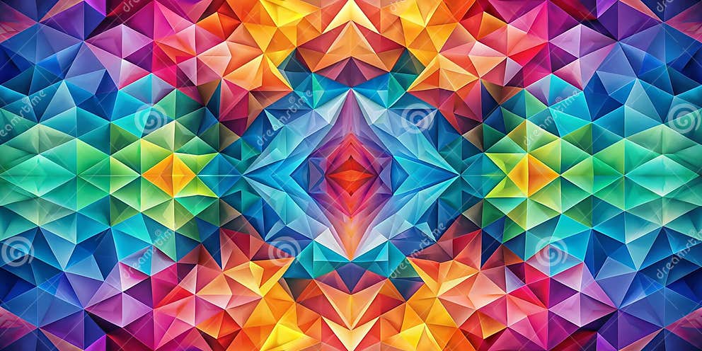 Abstract Art Background Triadic Color Palette Using Complex Geometric ...