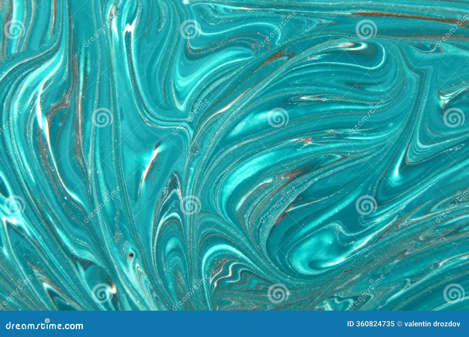 Abstract Art Background with Wave Pattern in Green Blue Color Stock ...