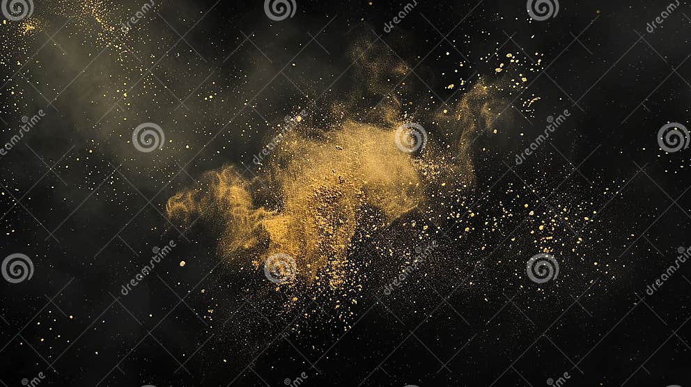 Abstract Art with a Charcoal Explosion. Dramatic Burst of Black ...