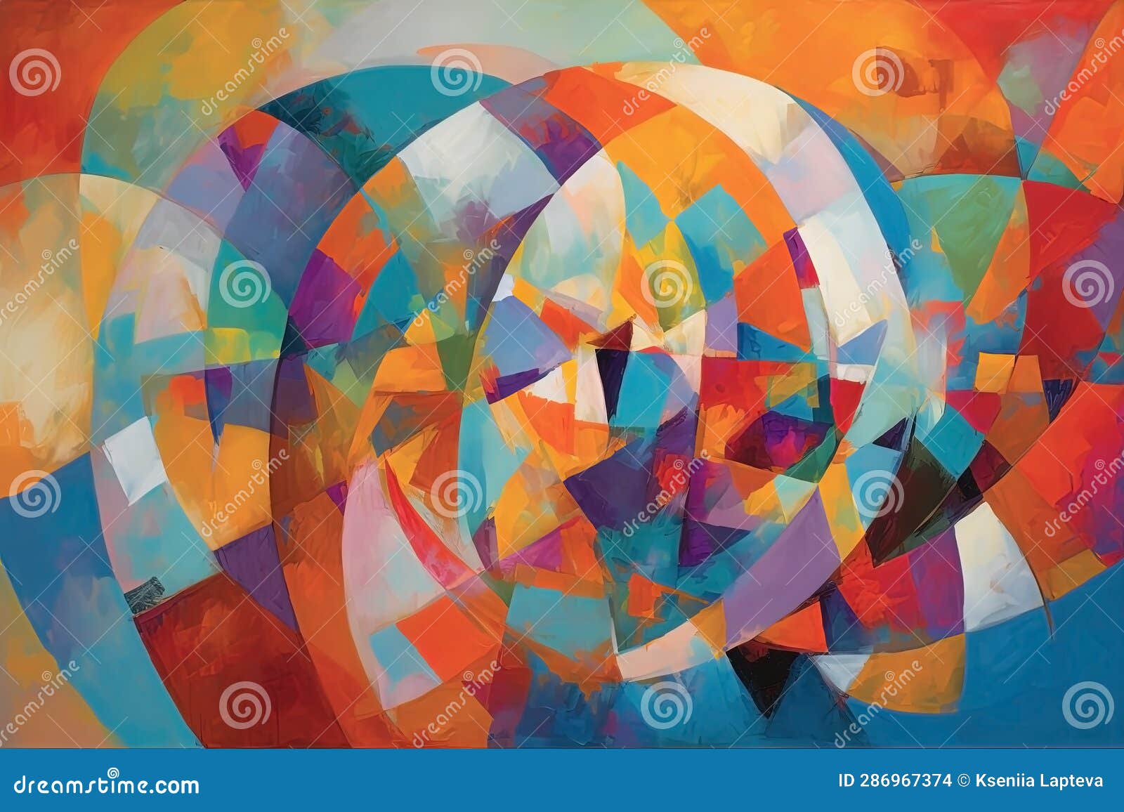 Abstract Art Colorful Background. Stock Illustration - Illustration of ...
