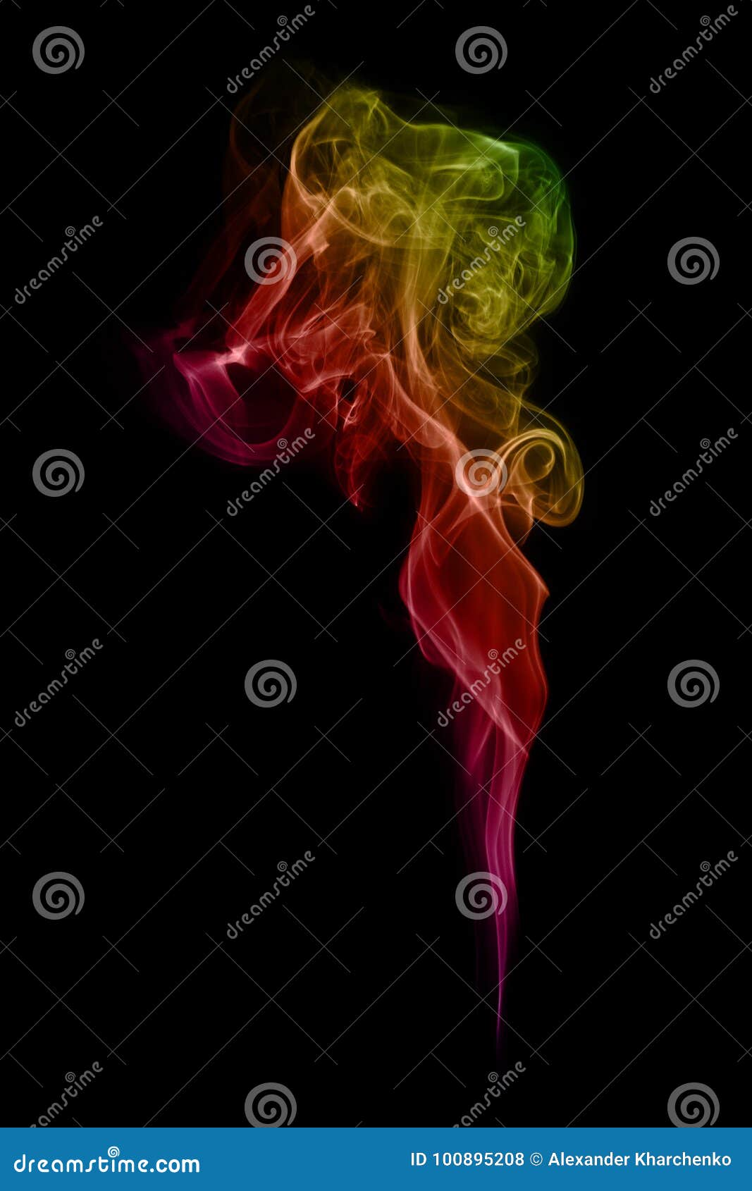 Abstract Art Colorful Smoke Stock Photo - Image of concept, green ...