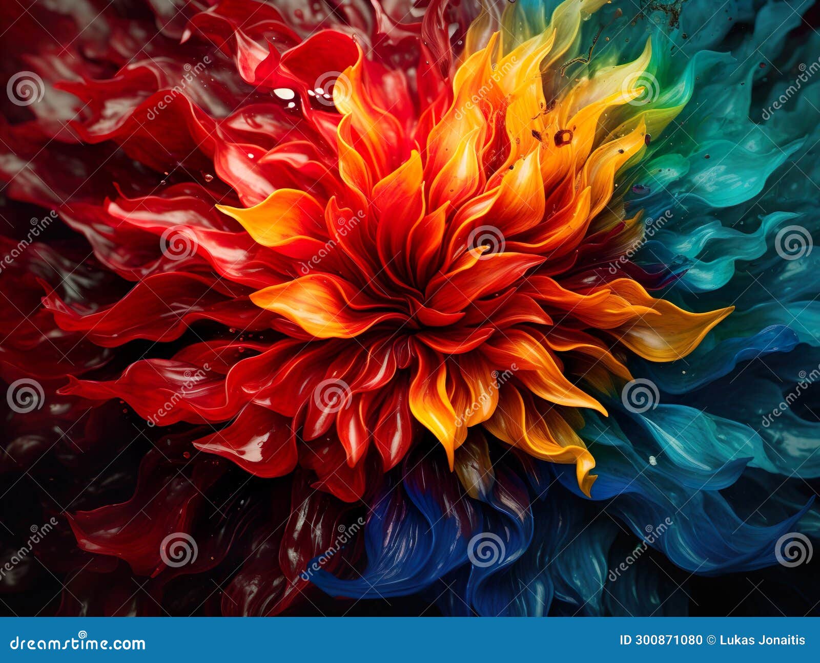 Abstract art of colors stock illustration. Illustration of inspiration ...