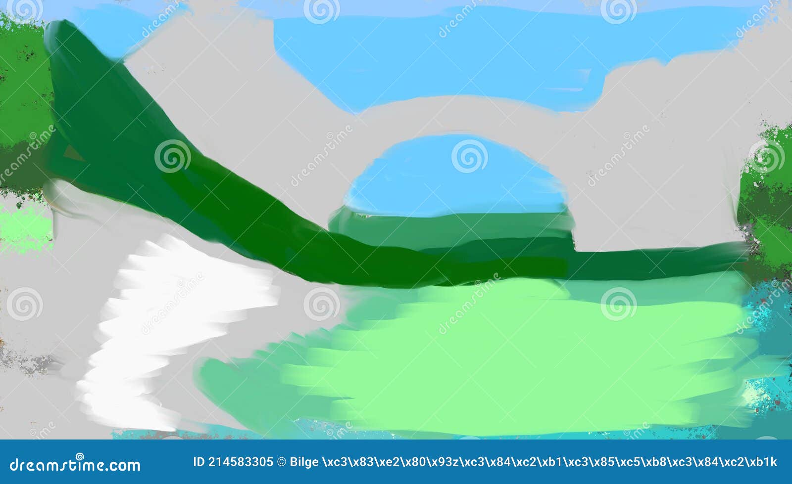 Mostar Bridge Bosnia Herzegovina Greeting Card Sketch Vector ...