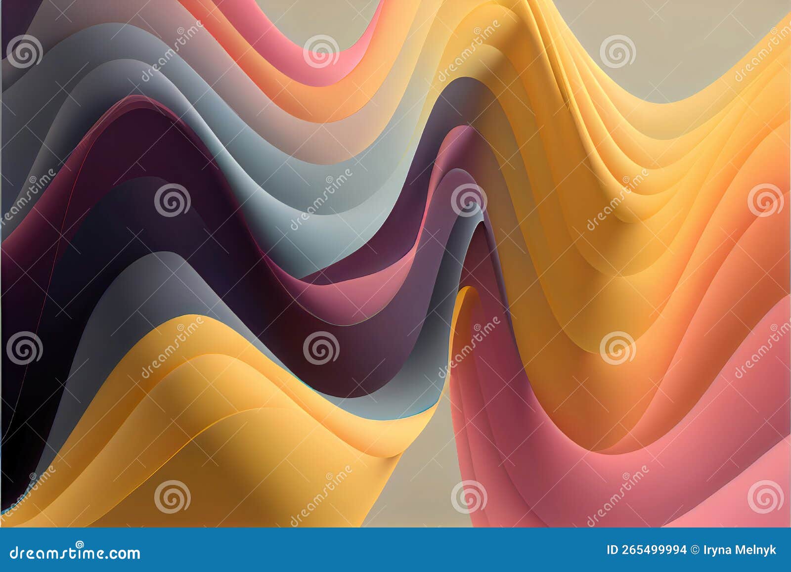 3d Curved Lines Background Forming Surreal Shape Made with Generative ...
