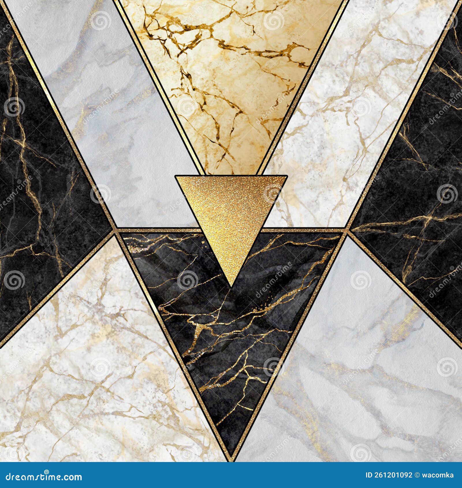 Abstract Art Deco Background, Geometric Pattern, Modern Mosaic Inlay ...