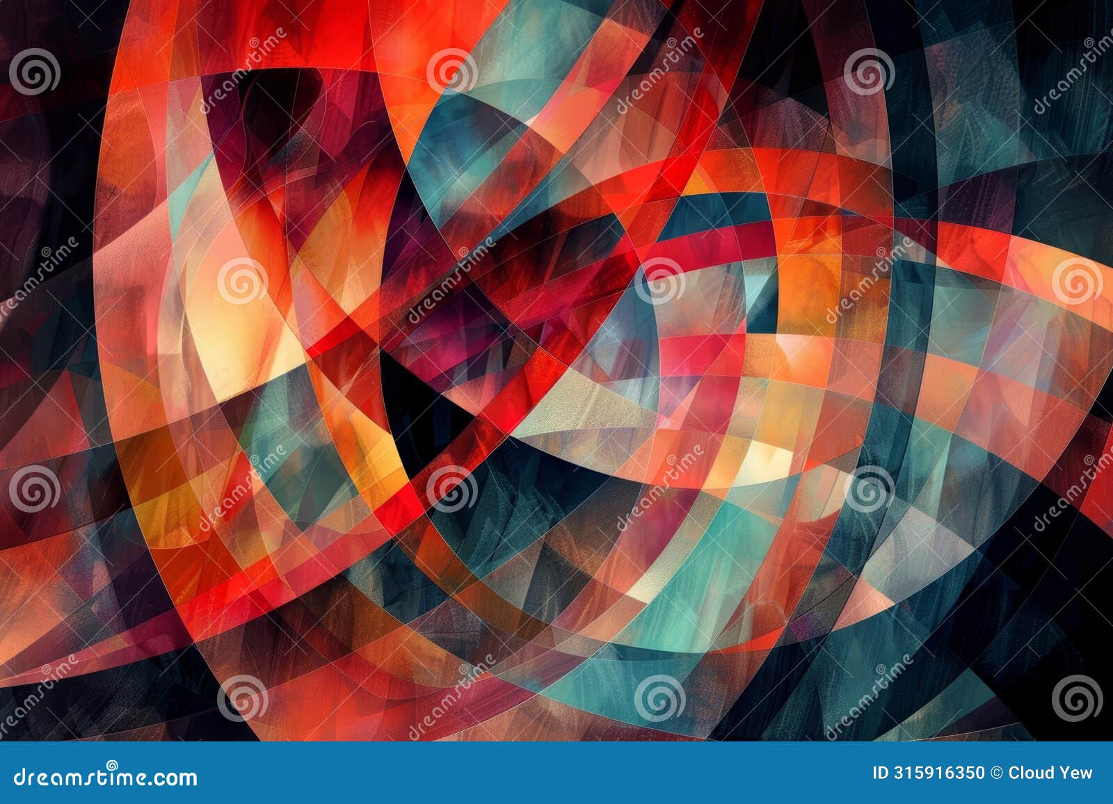 Abstract Art Deco Background with a Sense of Movement and Energy Stock ...