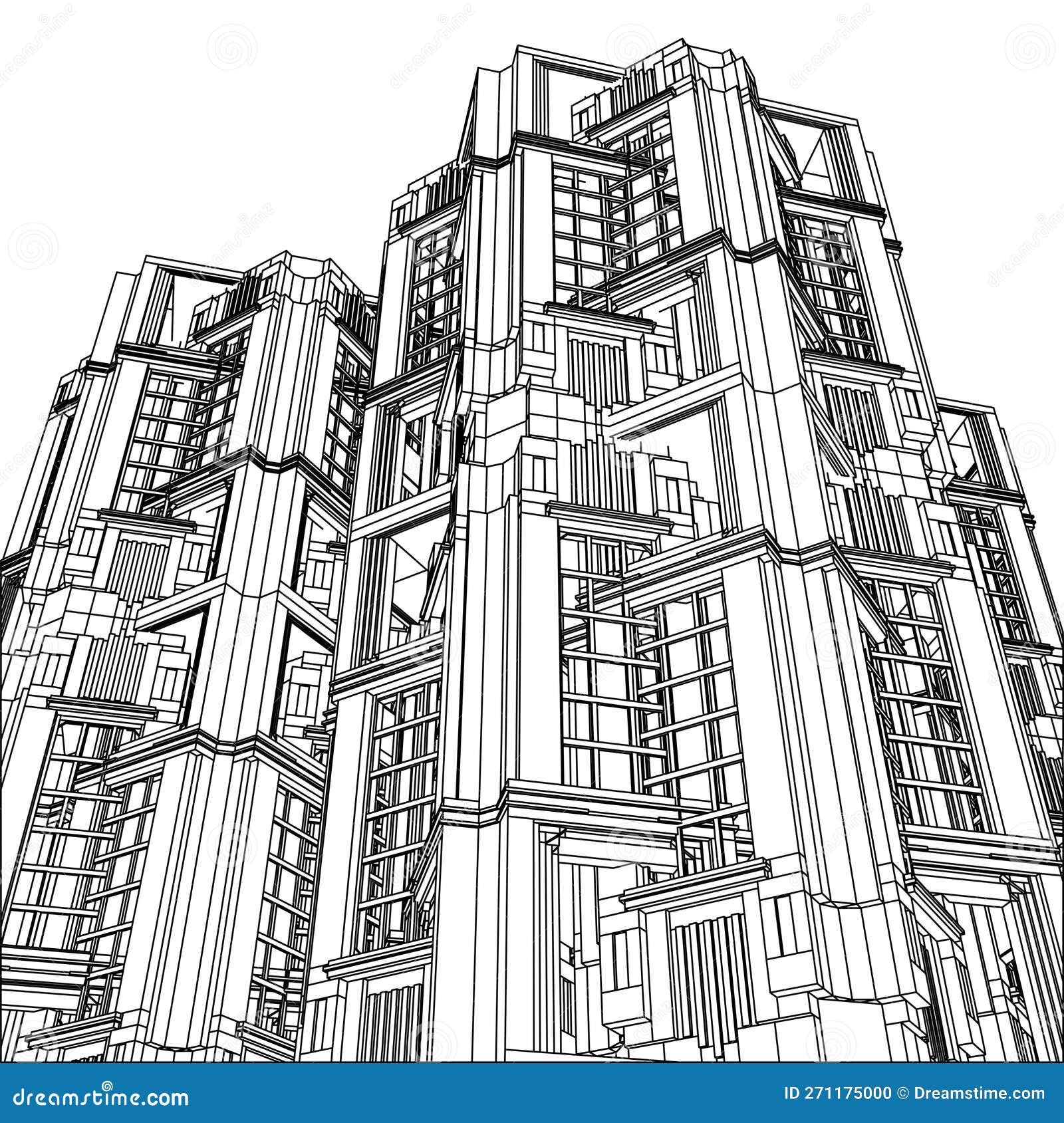 Art Deco Building Vector