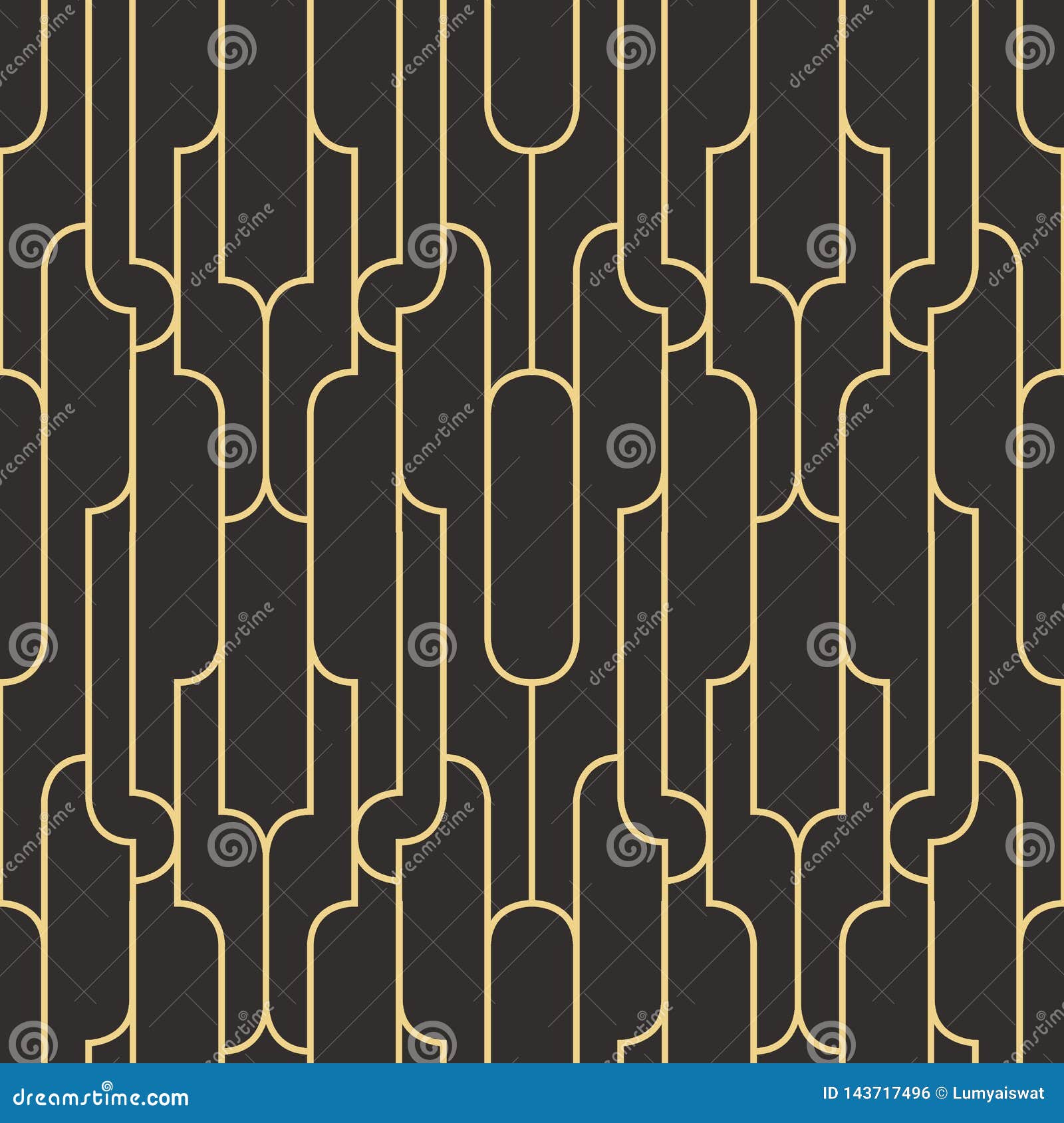 Abstract Art Deco Seamless Modern Tiles Pattern Stock Vector ...