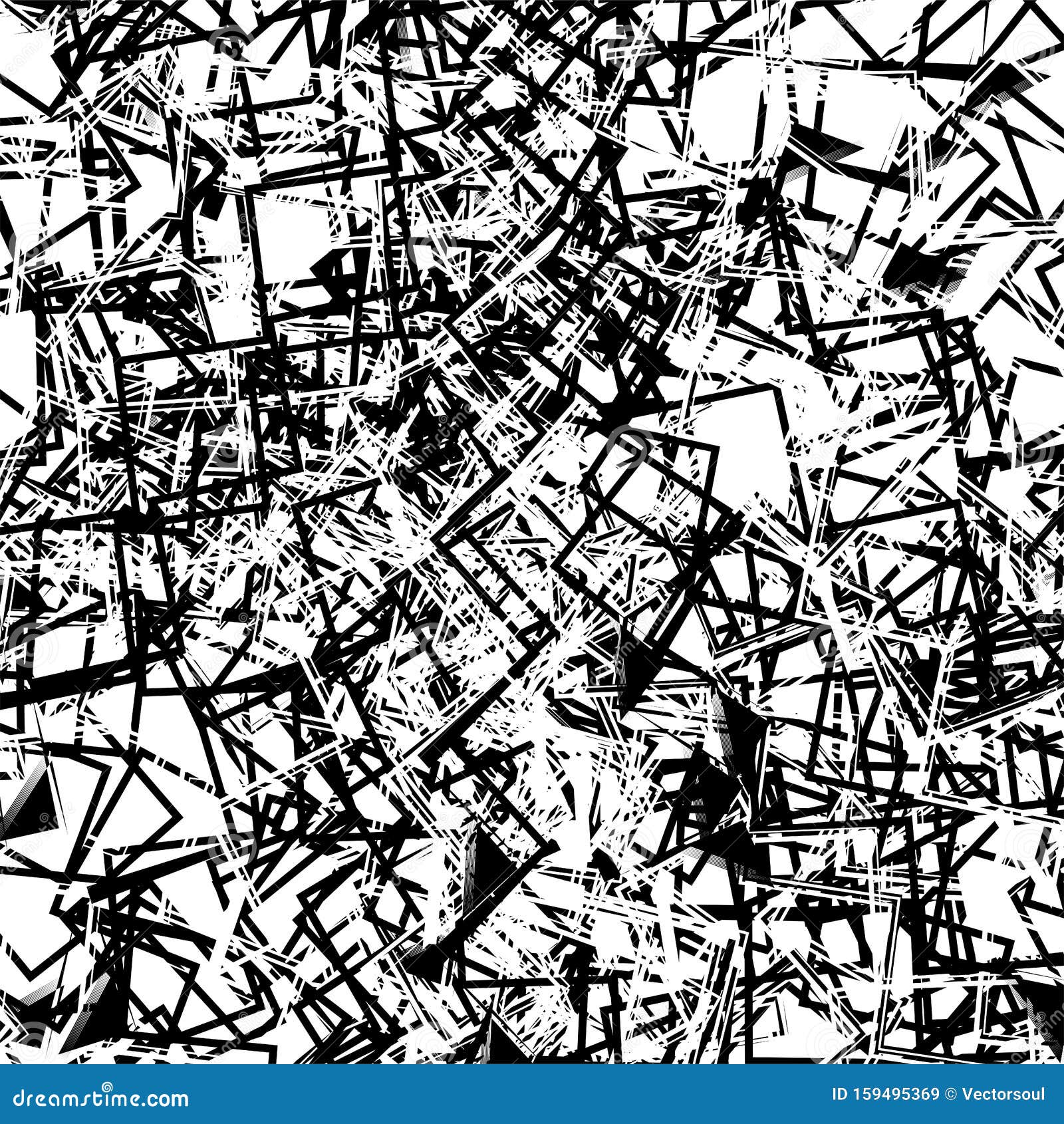 Abstract Art with Deformation, Distortion Effect on Random Lines ...