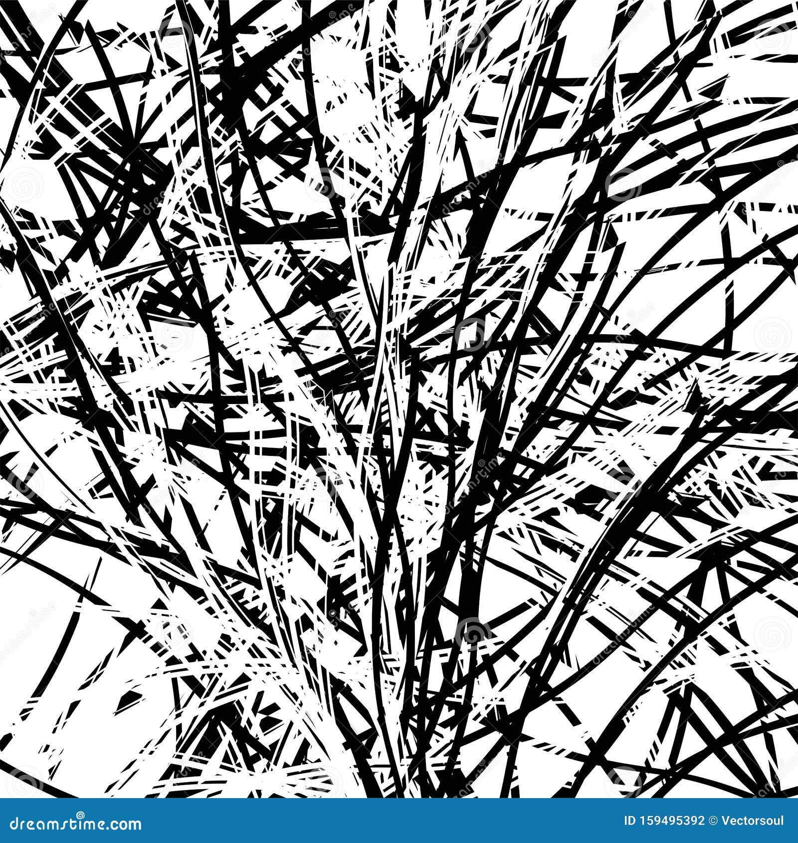 Abstract Art with Deformation, Distortion Effect on Random Lines ...