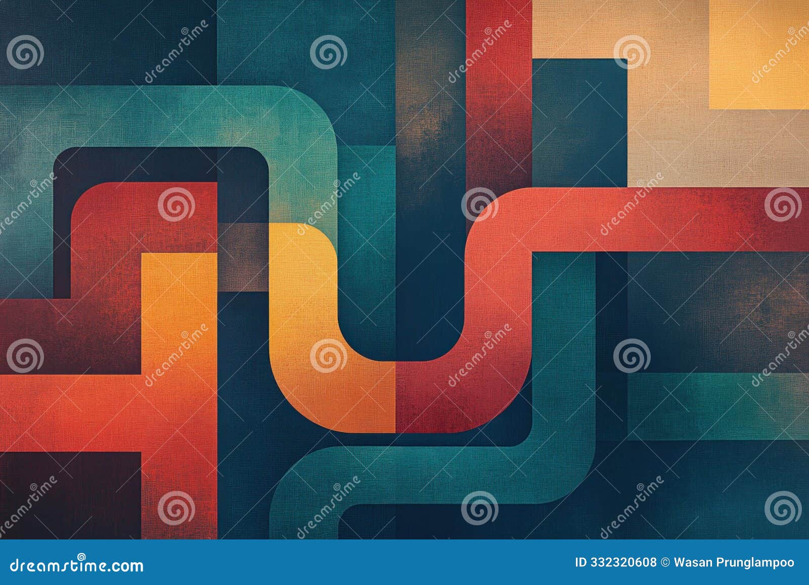 Abstract Art Depicting a Search Engine As a Digital Labyrinth, with ...