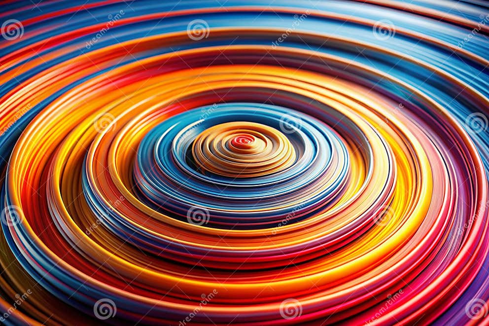 Abstract Art Exploration Intricate Concentric Circles and Parallel ...