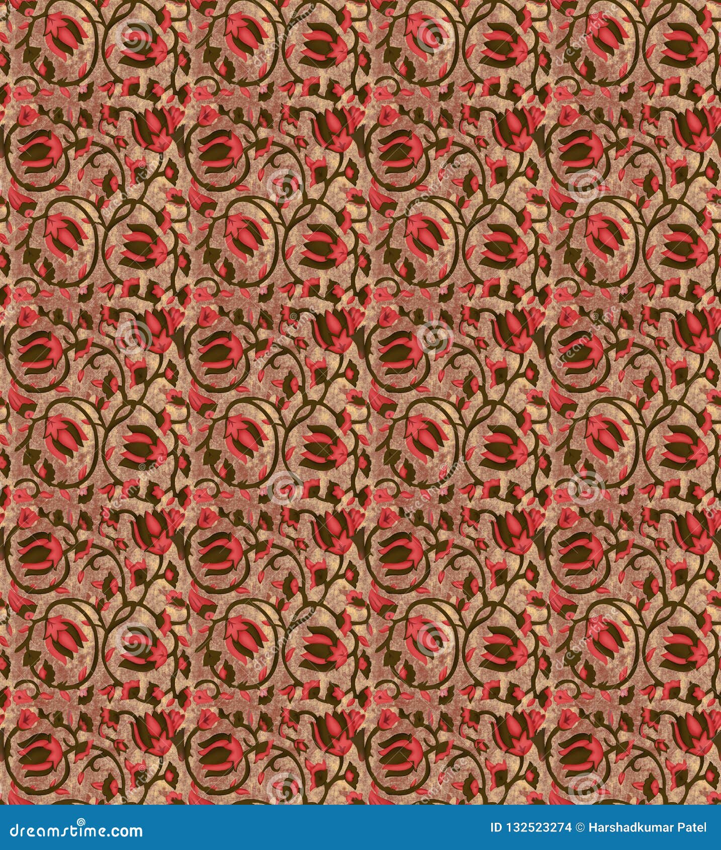 Abstract Colorful Block Print Pattern Stock Photo - Image of decorative ...