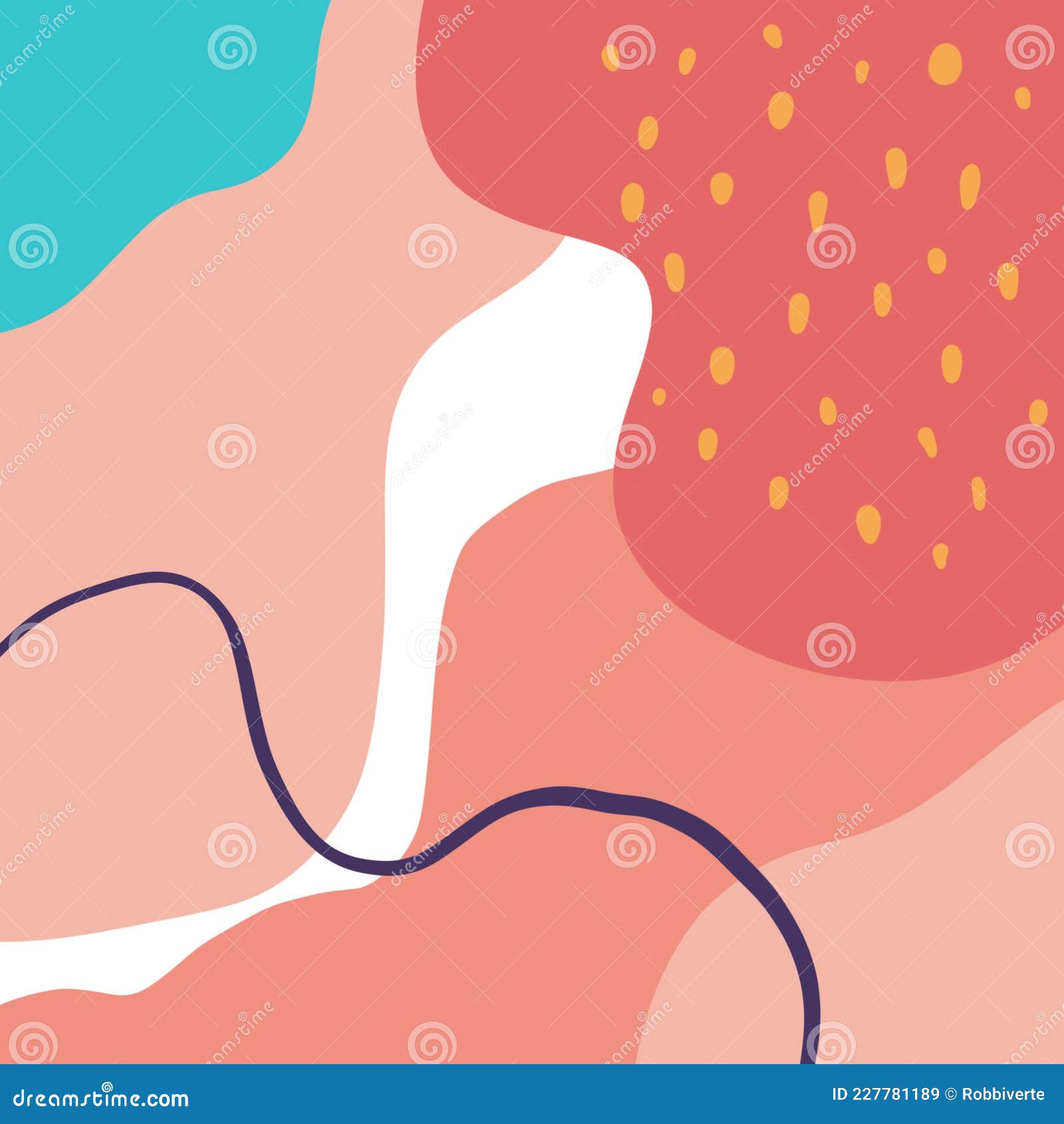 Abstract Art Flat Design Minimalism Concept Stock Vector - Illustration ...