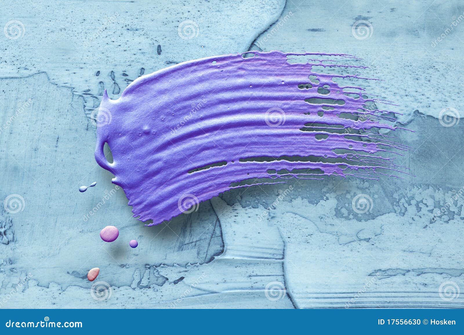 Abstract Art with Floating Brushstroke and Shadow Stock Illustration ...