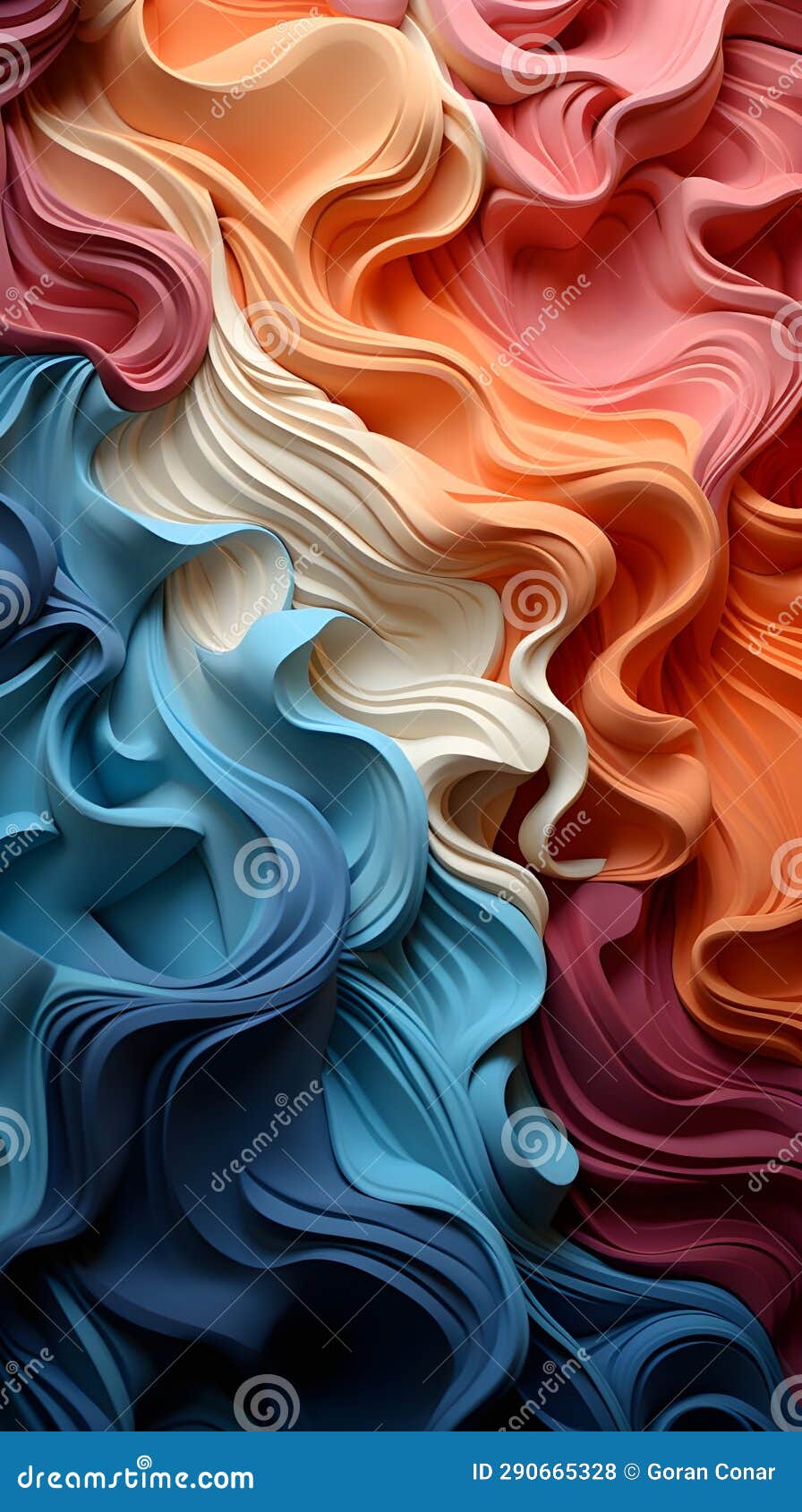 Abstract Art : Flowing Lines Stock Illustration - Illustration of ...