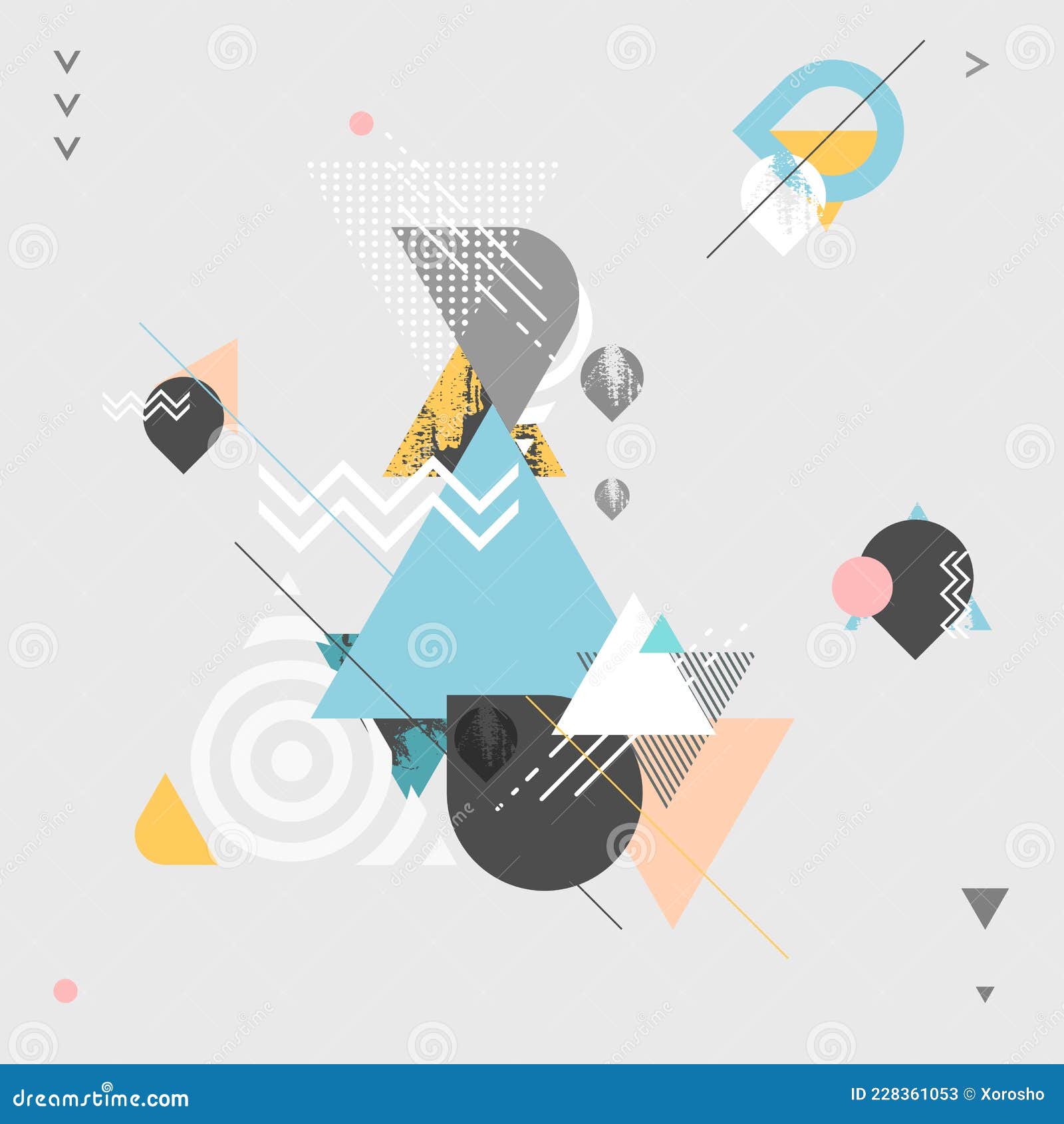 Abstract Art Geometric Background Stock Vector - Illustration of poster ...